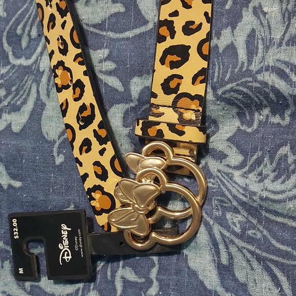 Disney | Accessories | Disney Leopard Print Minnie Mouse Belt | Poshmark